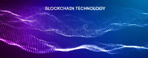 Eps 10 Blockchain Technology Background Cryptocurrency Fintech Block Chain Network And