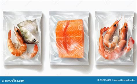 Meat Packages Butchery Products Production Packages Top View With