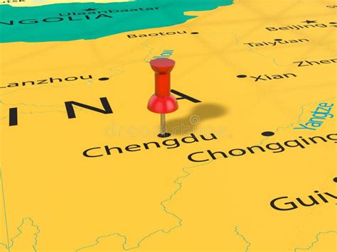 在成都地图的图钉 库存例证 插画 包括有 成都 目的地 地理 映射 亚特兰提斯 绘图 宏指令 92765822