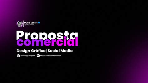 Proposta Comercial Design Social Media Behance