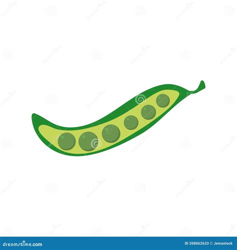 String Bean Icon Outline Style Cartoon Vector 79998733