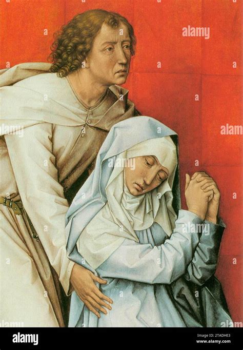 Crucifixion Diptych Detail Of The Left Panel C 1460 By Rogier Van Der Weyden Stock Photo Alamy