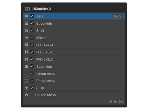 Modifier Umodeler X