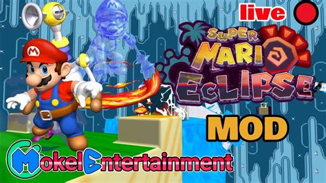 🌘super Mario Eclipse🌘 ⭐super Mario Sunshine Mod⭐ Live🔴 Youtube