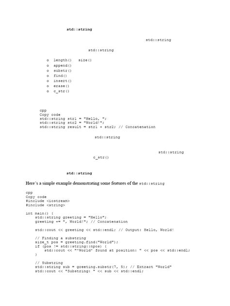 Characteristics Of String In C Pdf