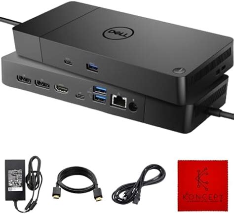 Amazon.com: Dell UD22 USB-C Docking Station - Universal Dell Dock Station Dual Monitor with 130 ...
