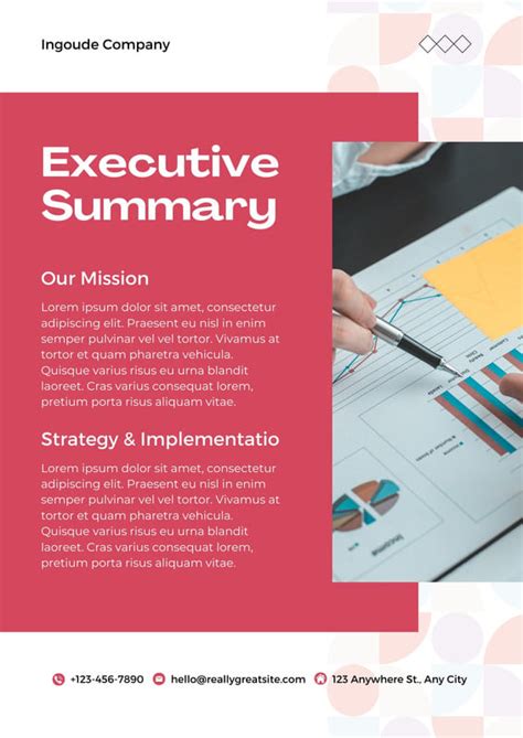 Page 2 Free Printable Executive Summary Templates Canva