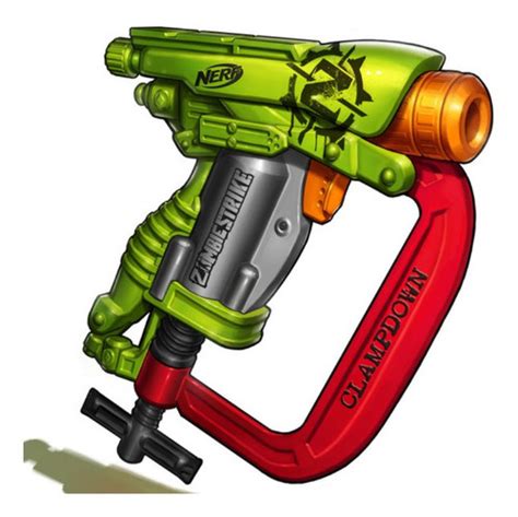 Lanzador Zombie Strike Clampdown Nerf Ecogauvi