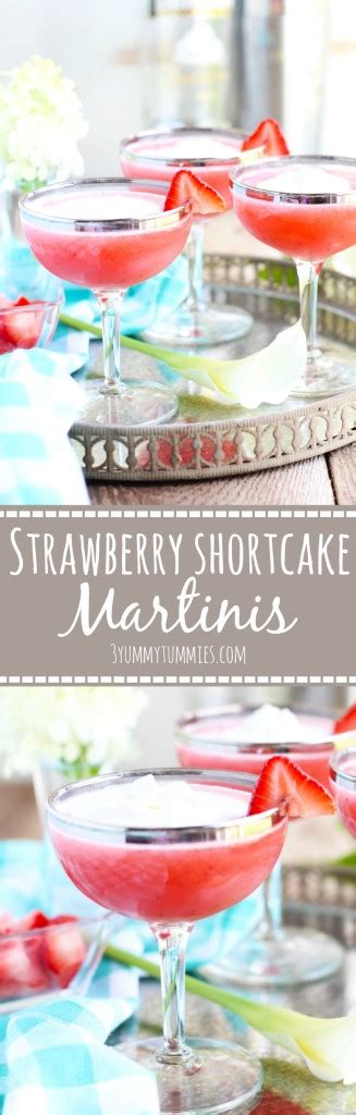 Strawberry Shortcake Martinis 3 Yummy Tummies