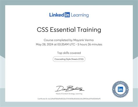 Mayank Verma On Linkedin Certificate Of Completion