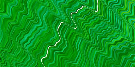 Fondo de vector azul claro verde con curvas colorida ilustración con líneas curvas plantilla