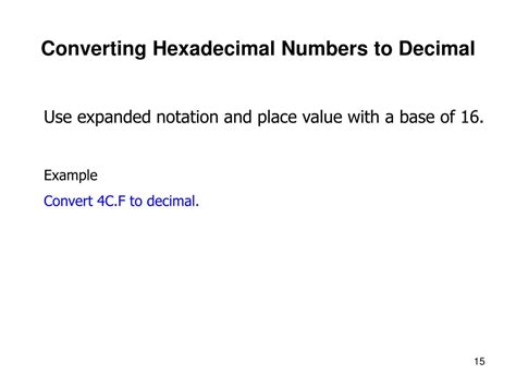 ppt binary and hexadecimal numbers powerpoint presentation free