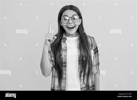 Teenage Girl In Eyesight Eyeglasses Inspired With Idea Girl With