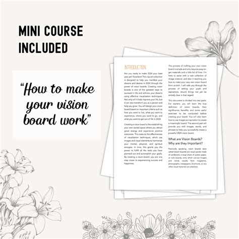 2024 Vision Board Clip Art Printables 500 Images Quotes Affirmations