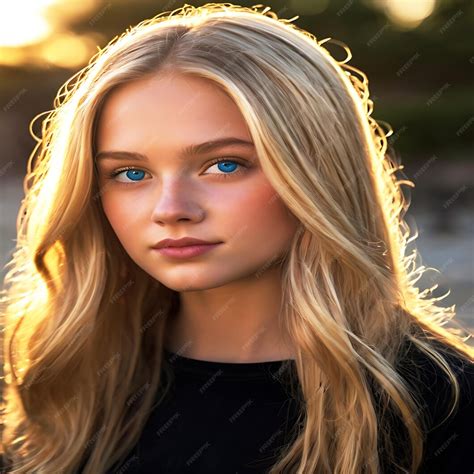 Premium Photo A Photorealistic Portrait Of A 25 Year Old American Girl Ai Generated