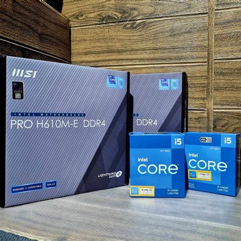 มือ1 Cpu Intel Core I5 12400f 6c 12t Lga 1700 Msi Pro H610m E