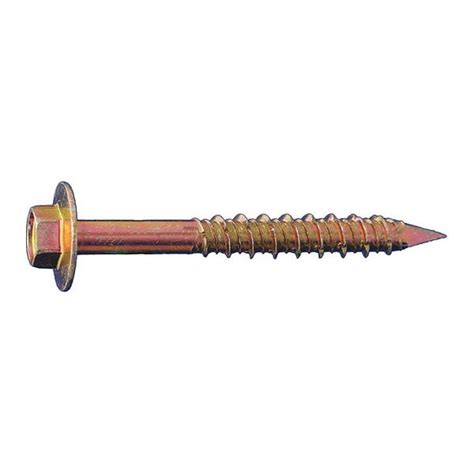 Daggerz Dagger Con Concrete Screw 14 Dia Hex 2 14 In L Yellow