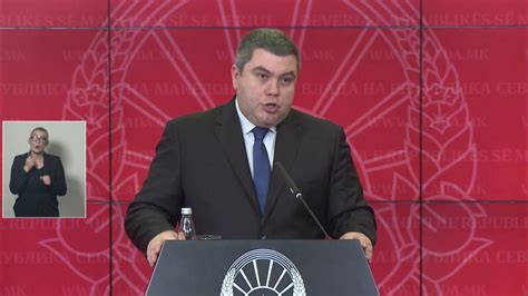 Прес конференција на вицепремиерот за европски прашања Бојан Маричиќ Youtube