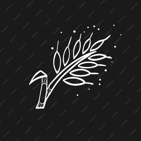 Premium Vector Wheat Doodle Sketch Illustration
