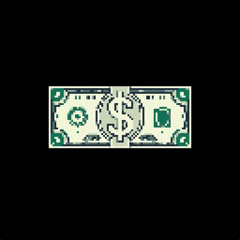 Iconic Dollar Bill Minimalist Digital Finance Art