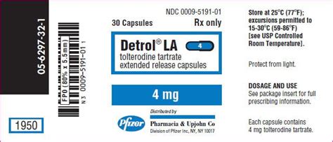 Detrol La Package Insert Prescribing Information