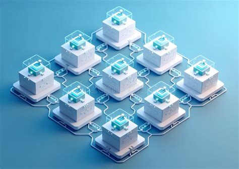 Isometric Cloud Ecosystem Modular Data Centers Stock Image Image Of