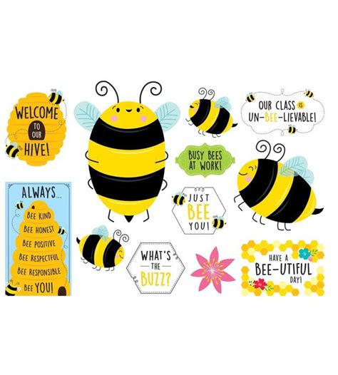 Busy Bees Bulletin Board Set Bulletin Board Sets Bee Bulletin Boards