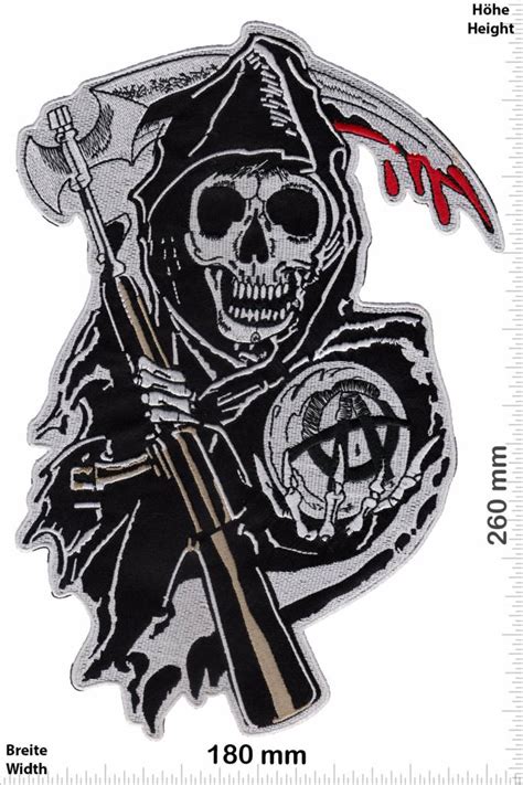 Sons Of Anarchy Patch Back Patches Patch Keychains Stickers Giga Biggest