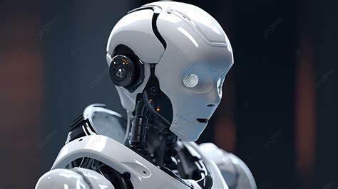 Robot White Intelligence Background Personification Technology