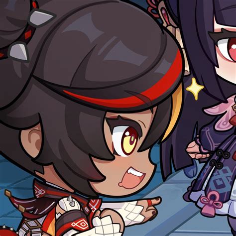 Matching Yun Jin And Xinyan Icons 22 ~ Genshin Impact Chibi