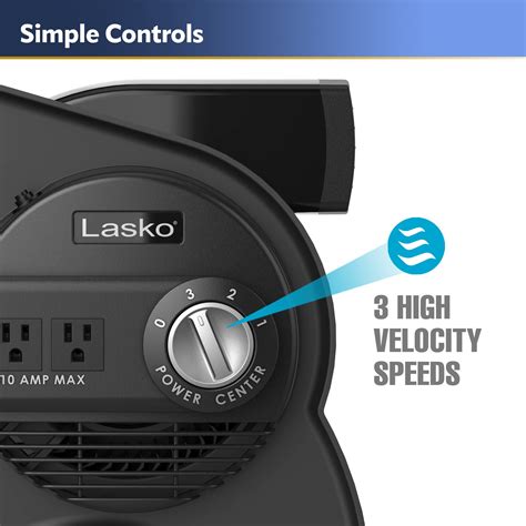 Lasko High Velocity Pivoting Utility Blower Fan For