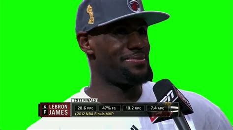 Lebron James Its About Damn Time Green Screen Youtube