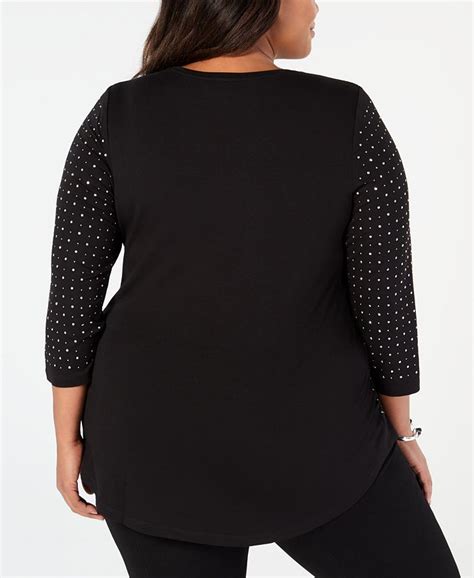 Jm Collection Plus Size Embellished Top Created For Macys Macys