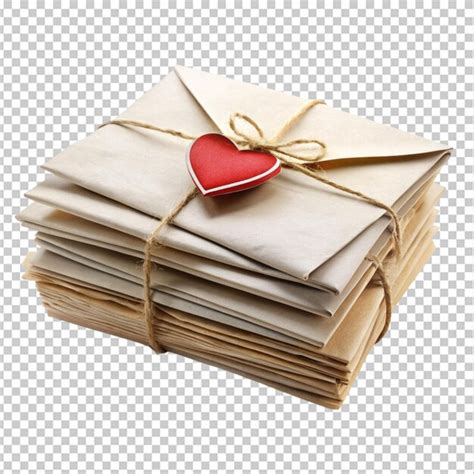 Une lettre d amour romantique écrite à la main PSD Premium généré à