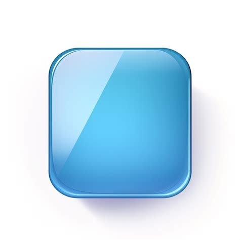 Premium Photo Blank Mobile Application Icon Button Blue Square With