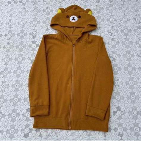 Brand New Rilakkuma Hoodie Made Of A Soft Fleece Depop