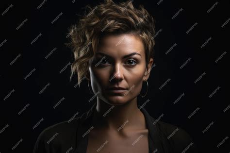 Premium Ai Image Confident Portrait Of A Woman In A Studio Environment With A Bold And Premium Ai Image Confident Portrait Of A Woman In A Studio Environment With A Bold And