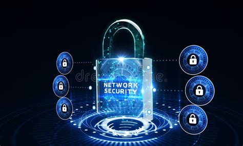 Cyber Security Data Protection Business Technology Privacy Concept Network Security Stock