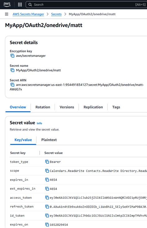 Powerbuilder Aws Secrets Manager Create Or Update A Json Secret