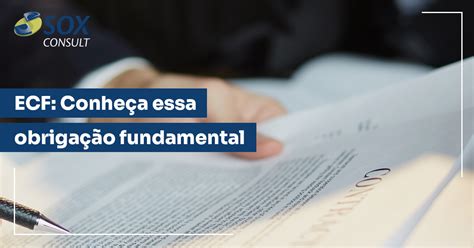 ECF Conheça essa obrigação fundamental Sox Consult