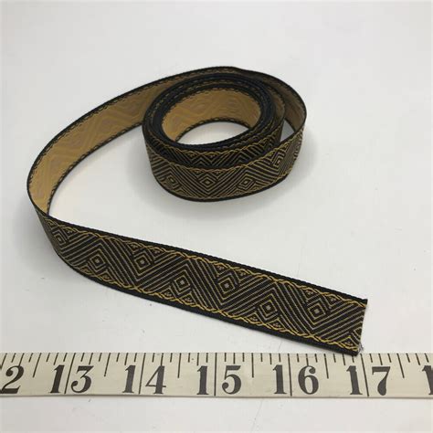 ⅚ 22mm Tape Trim Blackyellow 2m Bundle Fabcycle