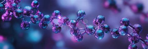 Detailed Abstract 3d Rendering Showing The Structure Of Botulinum Toxin Molecules In Vibrant