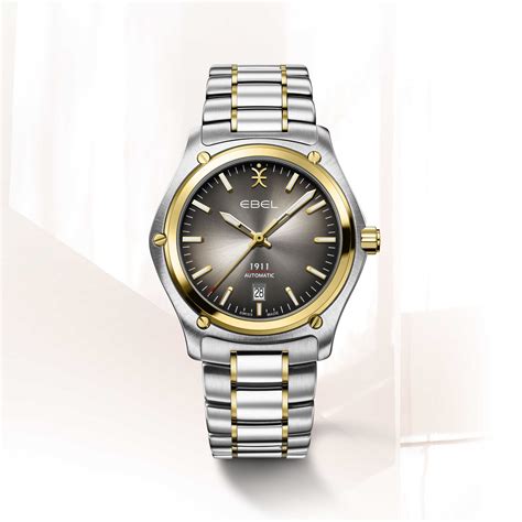 Ebel Mens Watch Ebel 1911 Stainless Steel And 18k Yellow Gold
