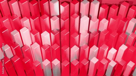 Wiggling Abstract Columns As Abstract Looping Background For Analytical Programs And News