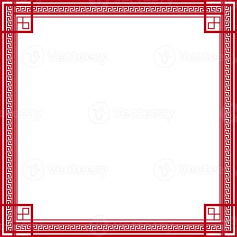 Asian Vintage Ornaments Frames Border Oriental Square 28273712 Png