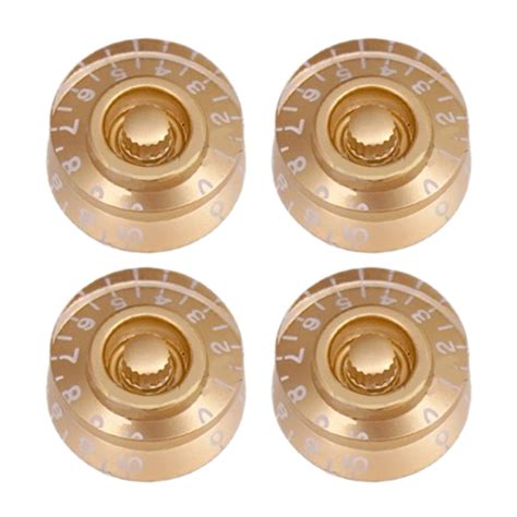 Guaber 4pcs Bass Effect Button Control Knobs Turning Knobs Bass Knobs