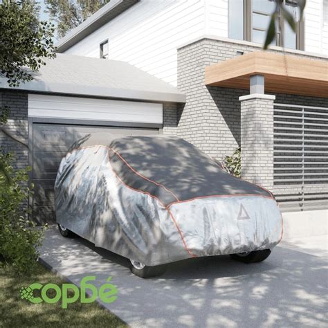 Покривало за кола Suv против градушка цяло L сиво и сребристо 4008949 Sorbe Bg