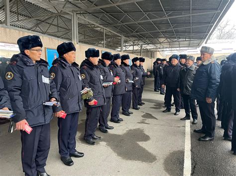 В полку ведомственной милиции Службы охраны МВД КР прошёл строевой смотр