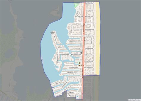 Map Of Fenwick Island Town Thong Thai Real