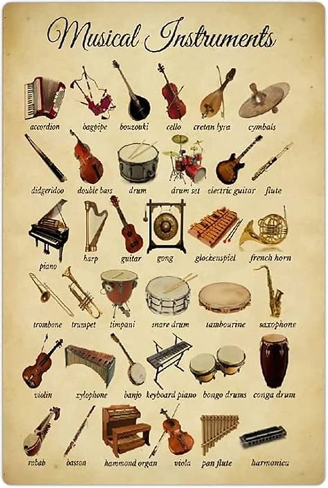 Types Of Musical Instruments And Their Names